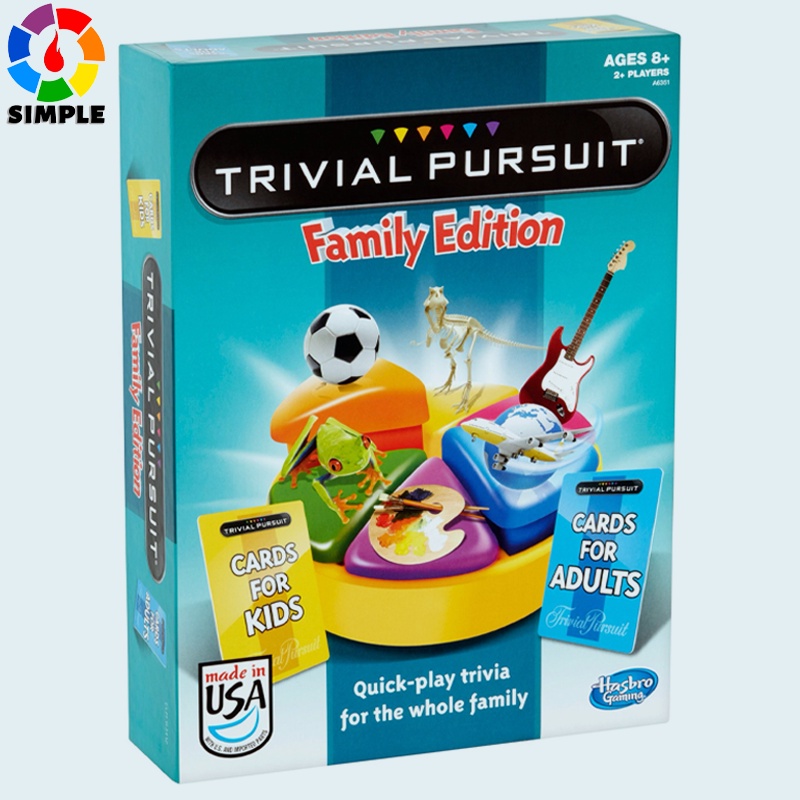 Trivial Pursuit Game: Family Edition Board Game, Trivia Games for ...