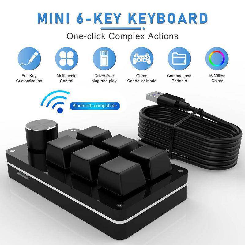 Bàn Phím Macro 6 Phím + 1 Nút Điều Khiển Dành Cho Máy Chơi Game PS ...