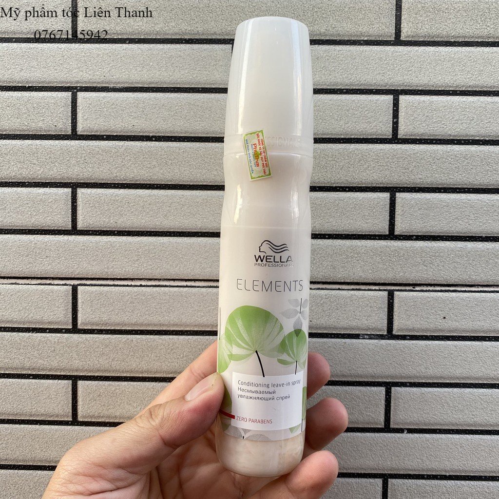 Xịt dưỡng phục hồi & tái tạo tóc Wella Elements Leave In Spray 150ml ...