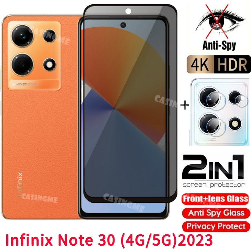 Kính Cường Lực Bảo Vệ Màn Hình Chống Nhìn Trộm Cho Infinix Note 30 2023 nfinix Note 30 Note30 ...