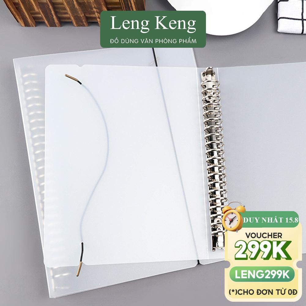 Sổ còng Leng Keng bìa sổ còng A4 A5 B5 binder còng sắt 4 9 6 20 26 30 còng làm sổ tay, sổ ghi ...