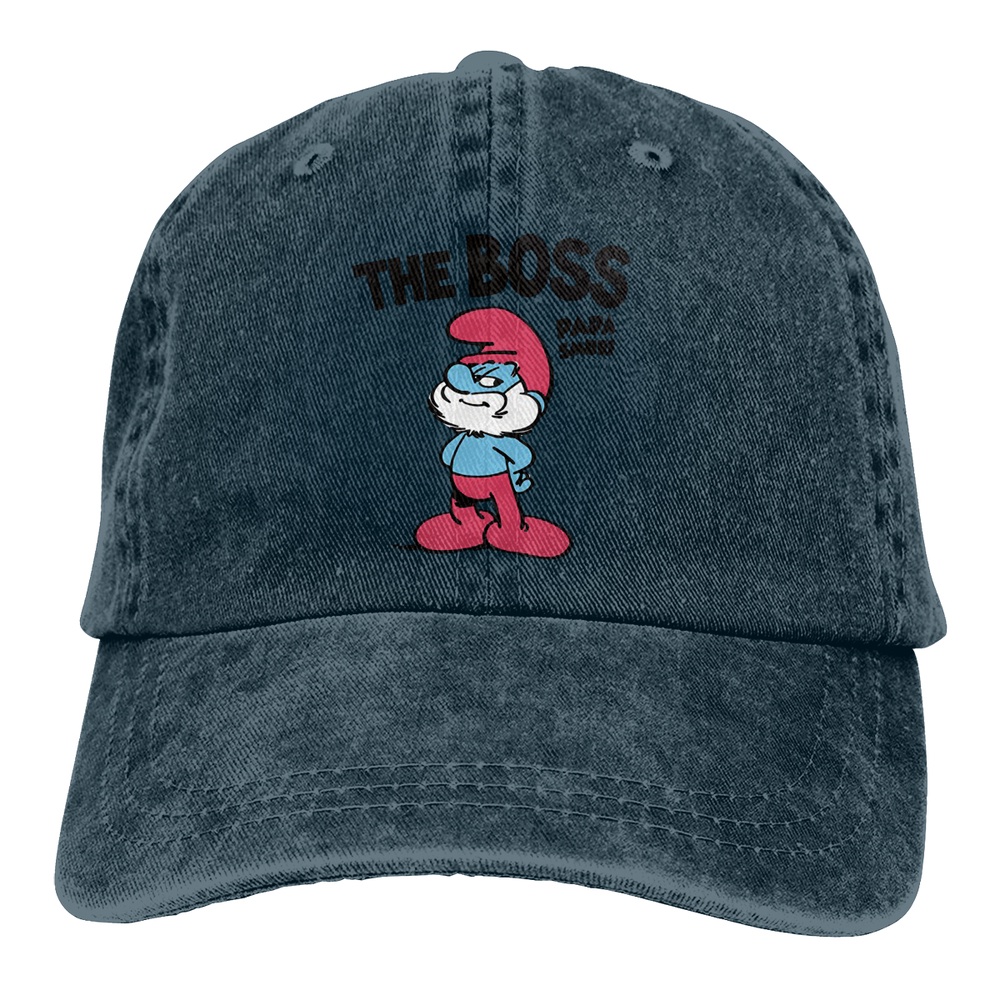 Mũ Lưỡi Trai Cotton Nguyên Chất Tùy Chỉnh Logo Smurf The Boss Papa Joke ...