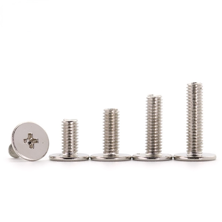 Nickel mạ CM Thin Head Lớn Flat Head Vít Cross Flat Head Vít cho máy ...