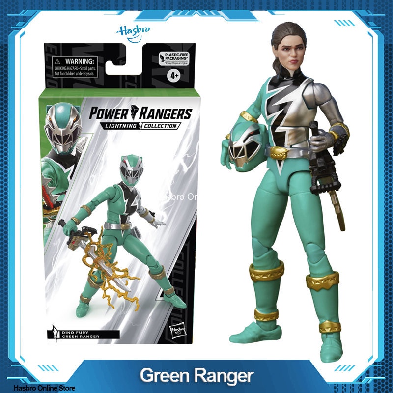Hasbro Power Rangers Lightning Dino Fury Green Ranger Scale for F4517 ...