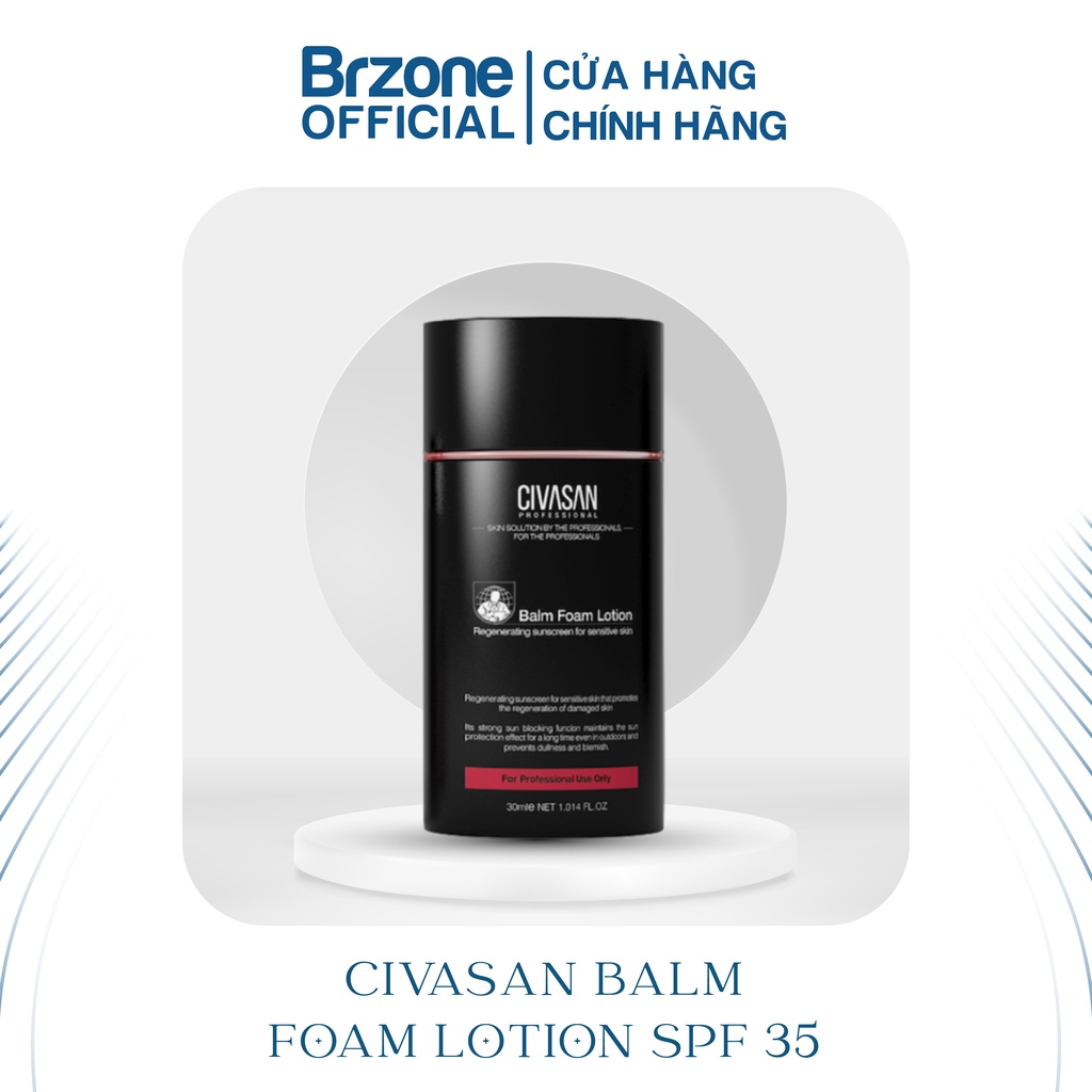 Kem chống nắng bảo vệ da Civasan Balm Foam Lotion Spf 35 30ml - BRZONE ...
