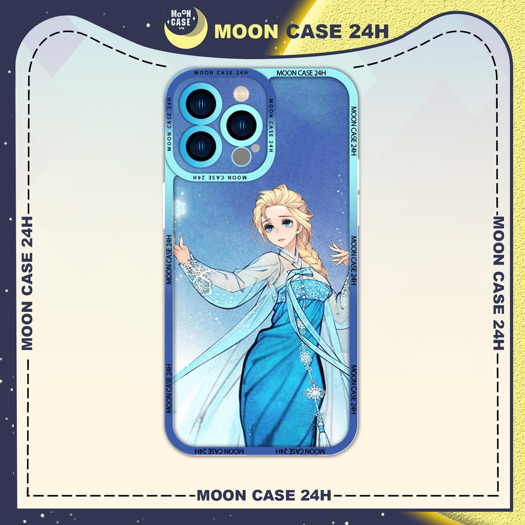 Ốp lưng iphone MOON CASE 24H Hình Nữ Hoàng Băng Giá Elsa ip 8/x/xs ...