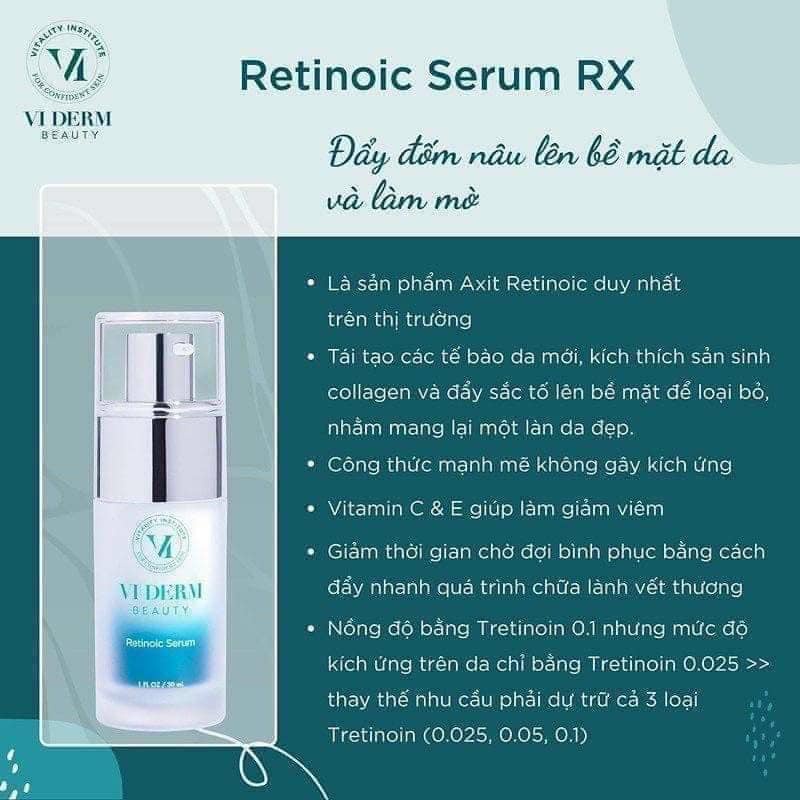 VIDERM Retinoic Serum – Tinh Chất Giảm Mụn, Chống Lão Hóa 30ml Vi Derm ...