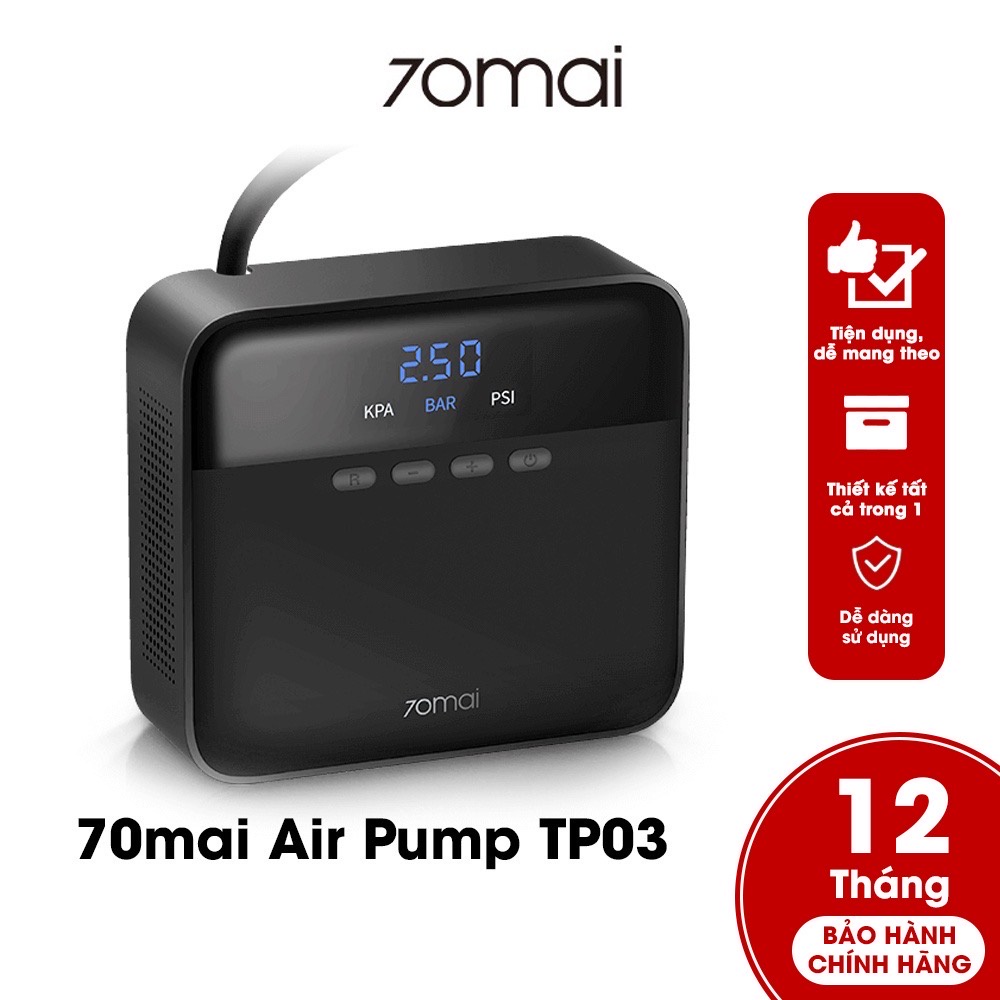 Máy Bơm Lốp Xe Ô Tô 70mai Air Compressor Lite Midrive TP03 , Bơm đa ...