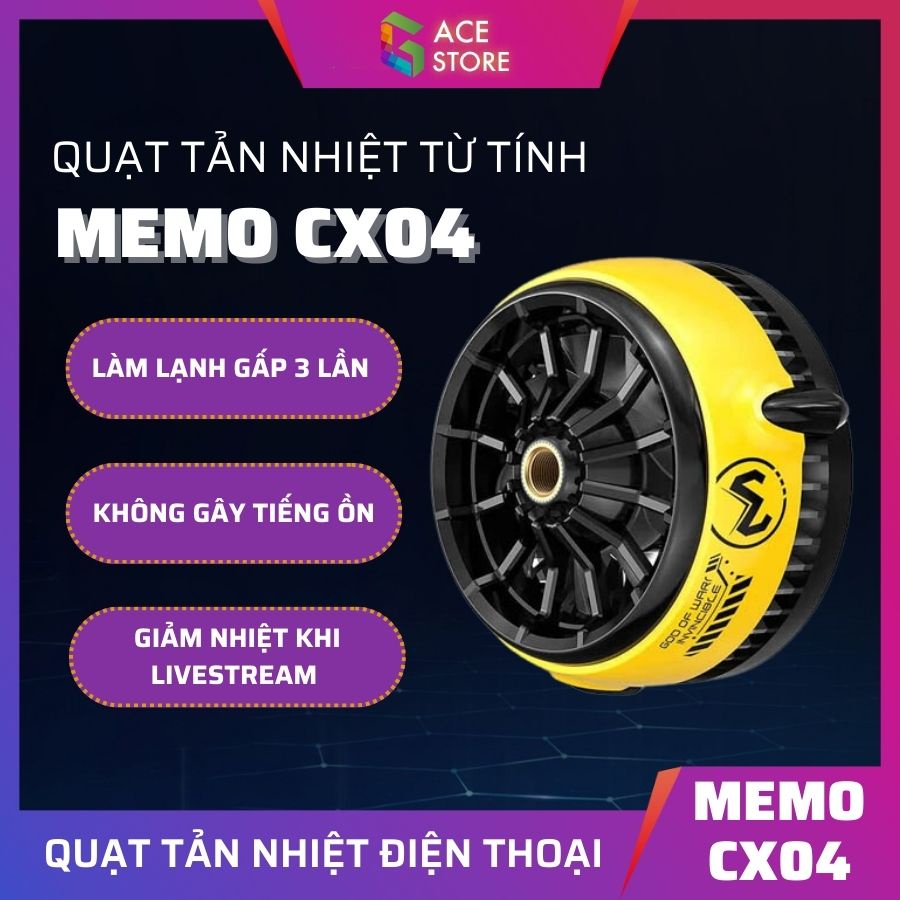 Memo CX04 | Quạt tản nhiệt sò lạnh nam châm từ tính - Gace Store | Shopee Việt Nam