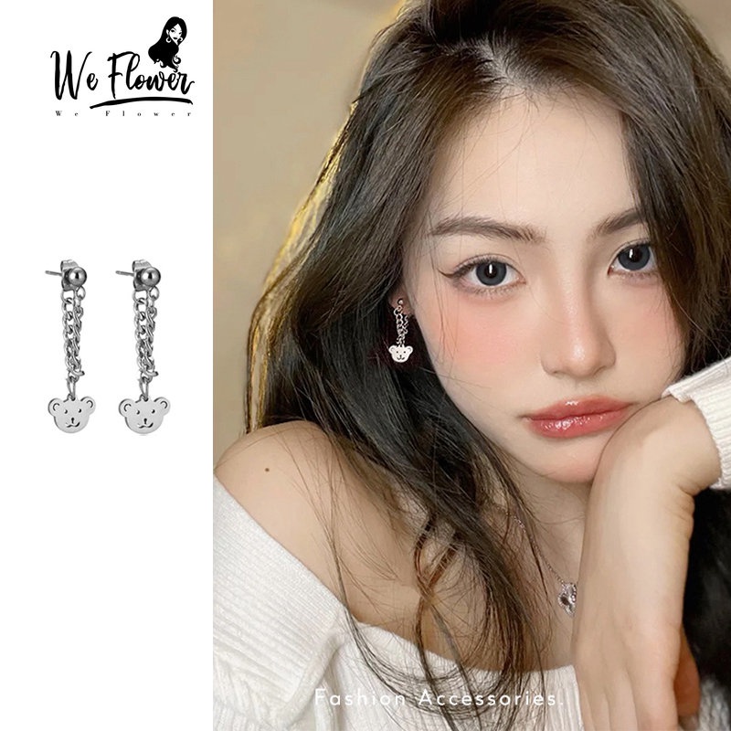 Đôi bông tai nhỏ WE FLOWER S925 bằng bạc thời trang Hàn Quốc cho nữ | Shopee Việt Nam