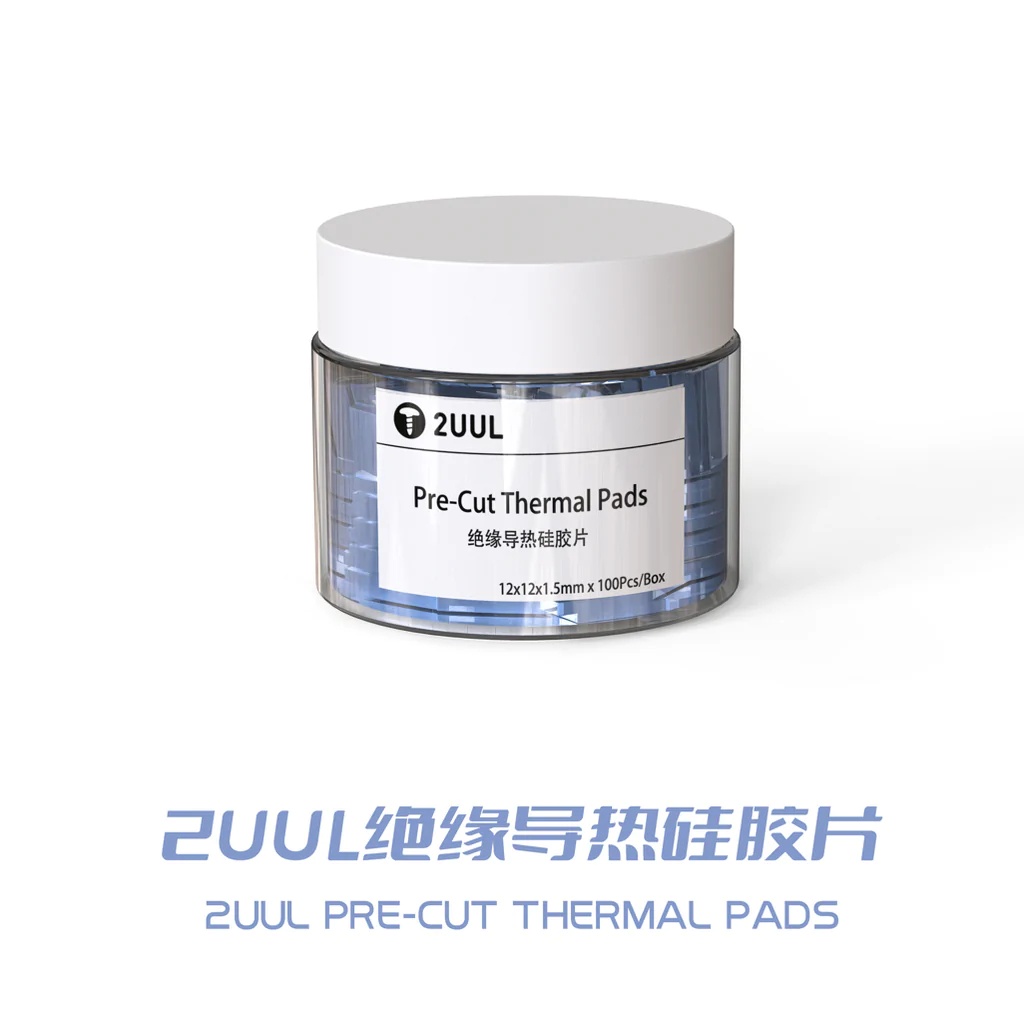 2uul SC02 Pre-Cut Tấm Silicon Nhiệt 100 Chiếc Dẫn Nhiệt Silica Gel Tấm ...