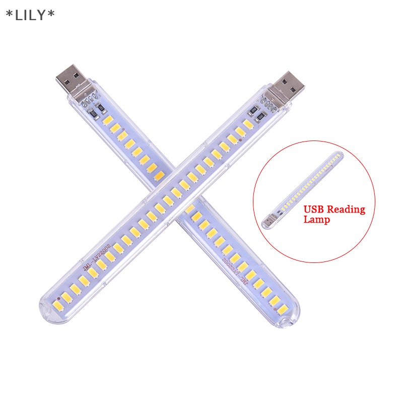 LILY 5V 12W USB LED ánh sáng ban đêm 24 Led USB đọc sách bảng đèn cuốn sách đèn uuu | Shopee ...