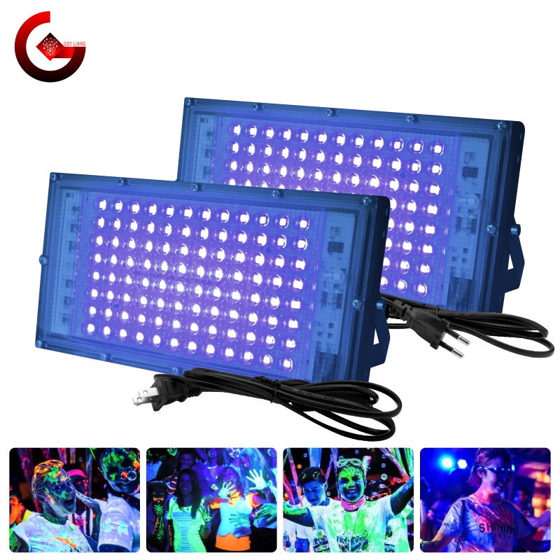Đèn Led UV 110V 220V 50W 100W 395nm 400nm IP65 Chống Thấm Nước Với ...