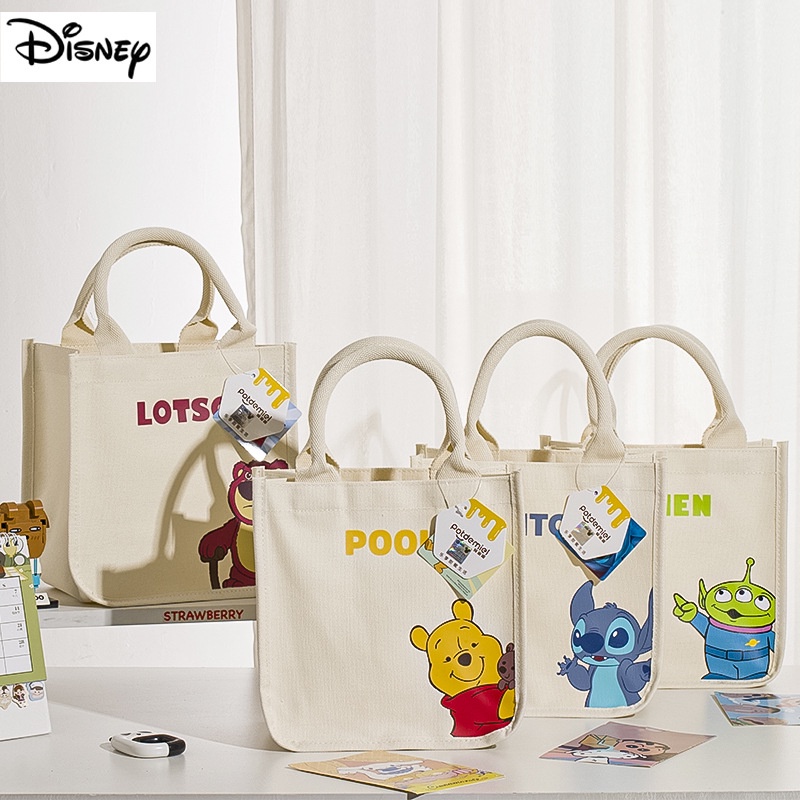Disney Authentic Túi tote vải hình vuông đa năng Disney Strawberry ...