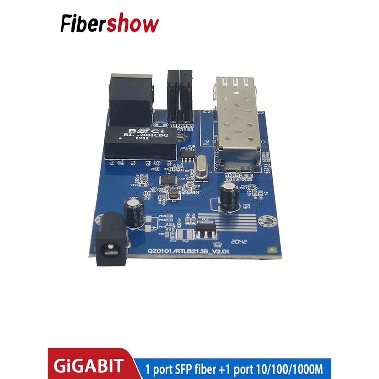Dây Cáp Quang Chuyển Đổi 1 Cổng sfp Sang 1 rj45 gigabit Qualcomm PCB 10 ...