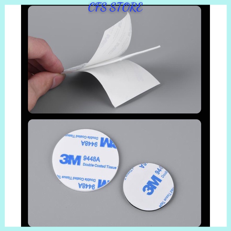 Miếng dán 3M với 2 mặt siêu dính, gắn giá đỡ điện thoại trên ô tô, camera hành trình, đồ gia ...