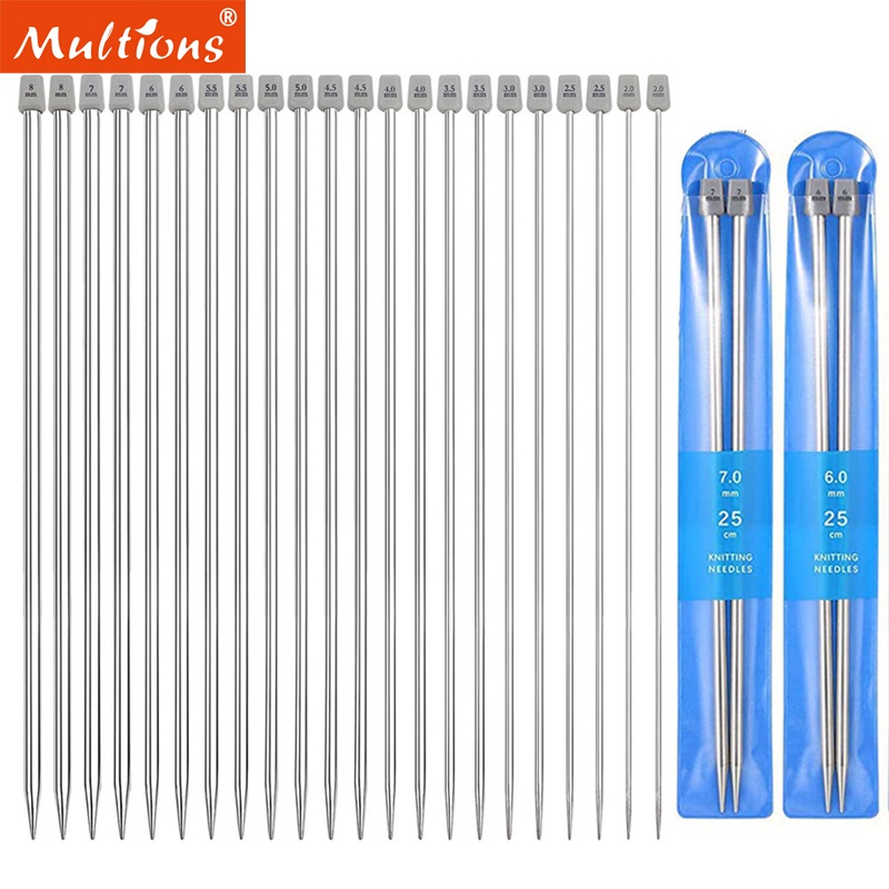 Set 22 Kim Đan Len 2-8Mm Bằng Thép Không Gỉ | Shopee Việt Nam