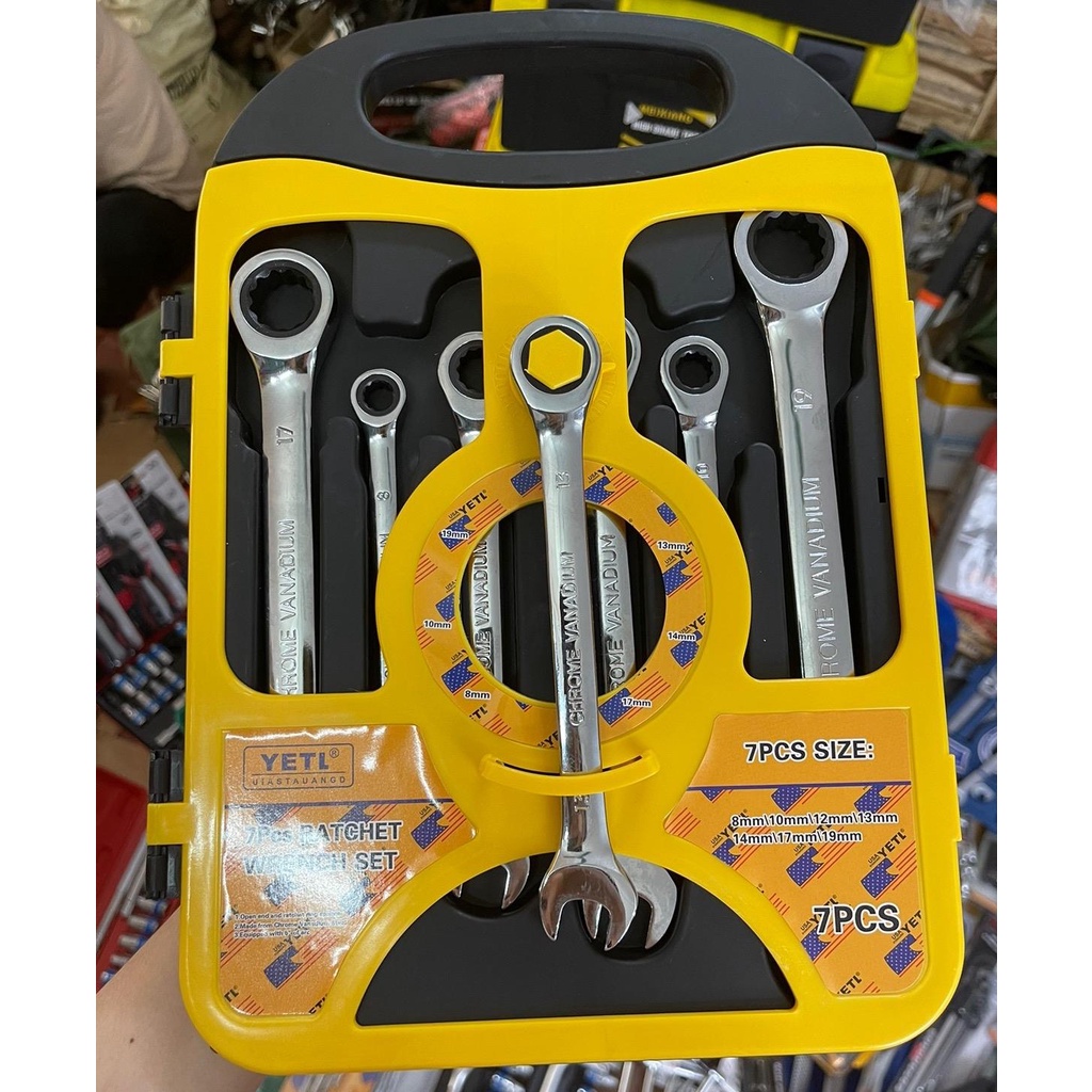 Bộ cờ lê vòng miệng tự động 7 chi tiết 8-19mm | Shopee Việt Nam