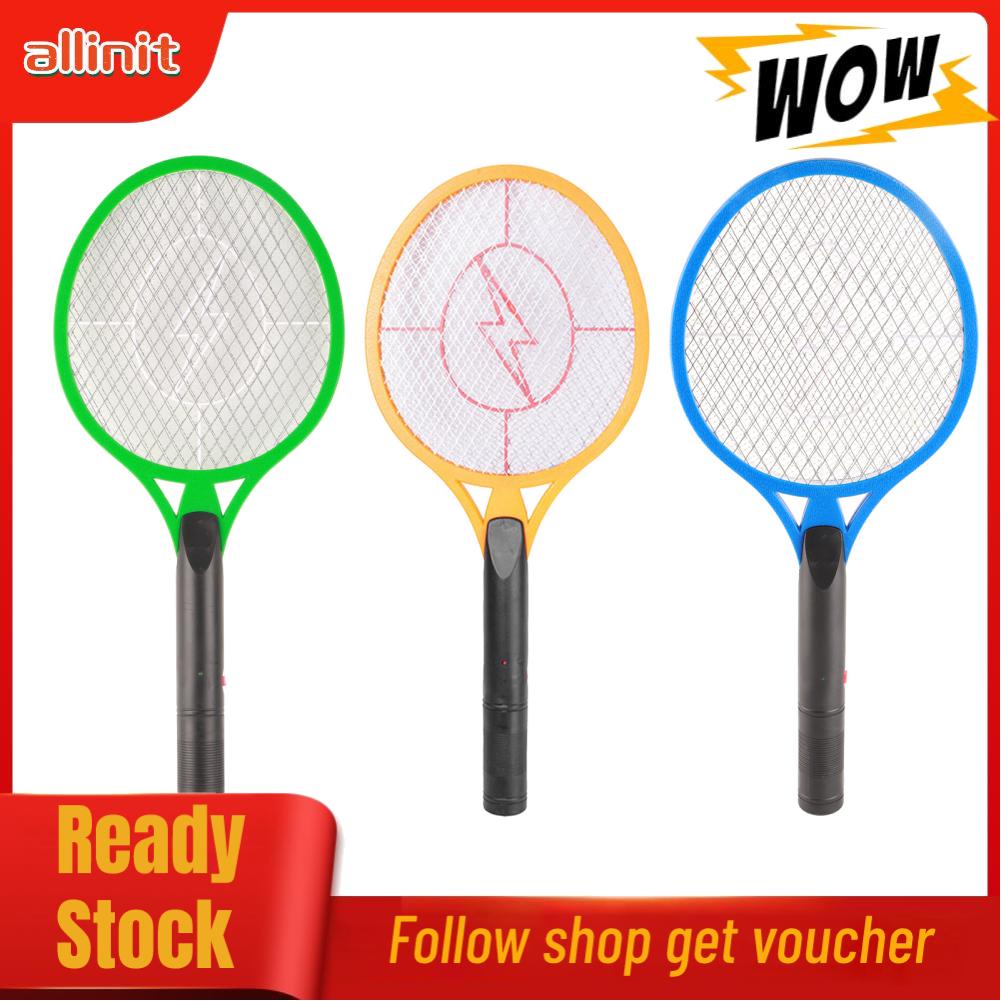 Allinit Electric Fly Swatter Triple Layer Large Mesh Portable Mosquito ...