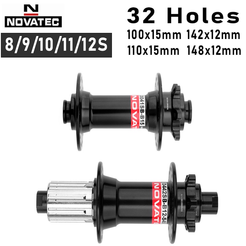 Novatec MTB Hub 8 / 9 / 10 / 11 / 12 Tốc độ BOOST THRU 32 lỗ Vòng bi xe ...