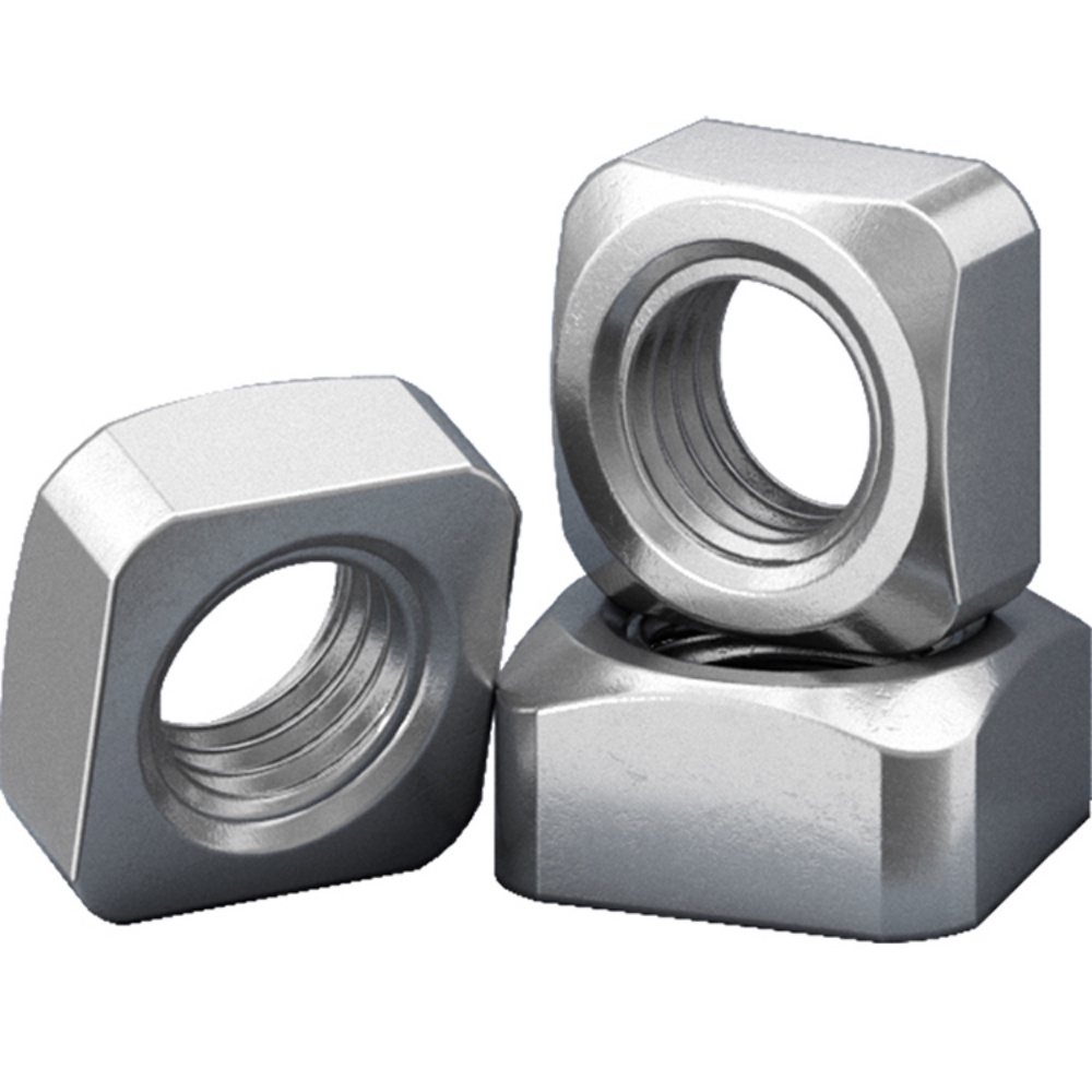 Stainless steel square nut, square screw cap, square nut M3M4M5M6M8M12 ...