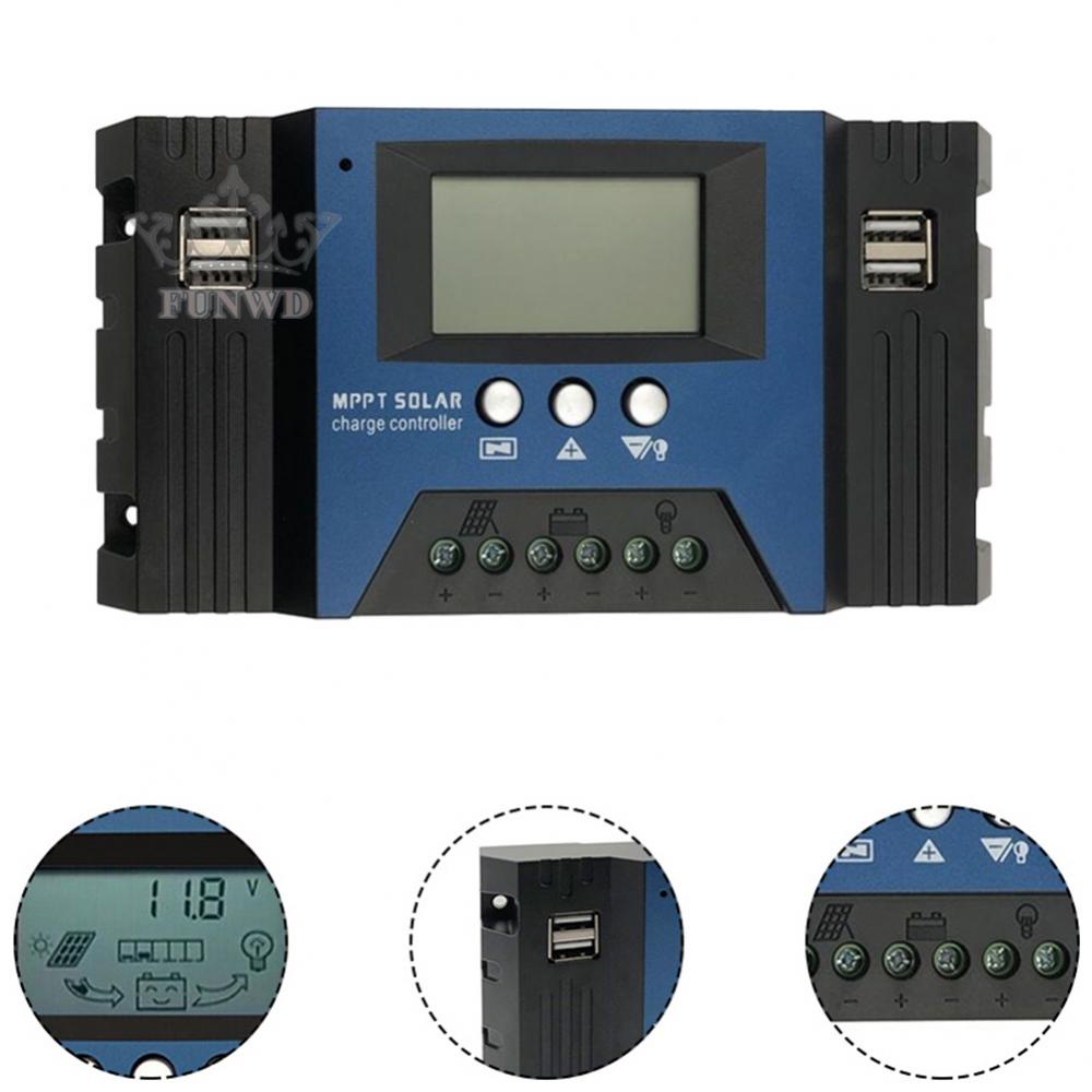 1 Bộ Điều Khiển Sạc Năng Lượng Mặt Trời MPPT 12V / 24V 30A-100A Pv 4USB ...