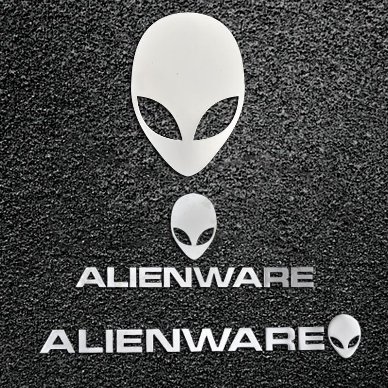 Hot alien metal sticker alienware notebook tablet pc metal label ...