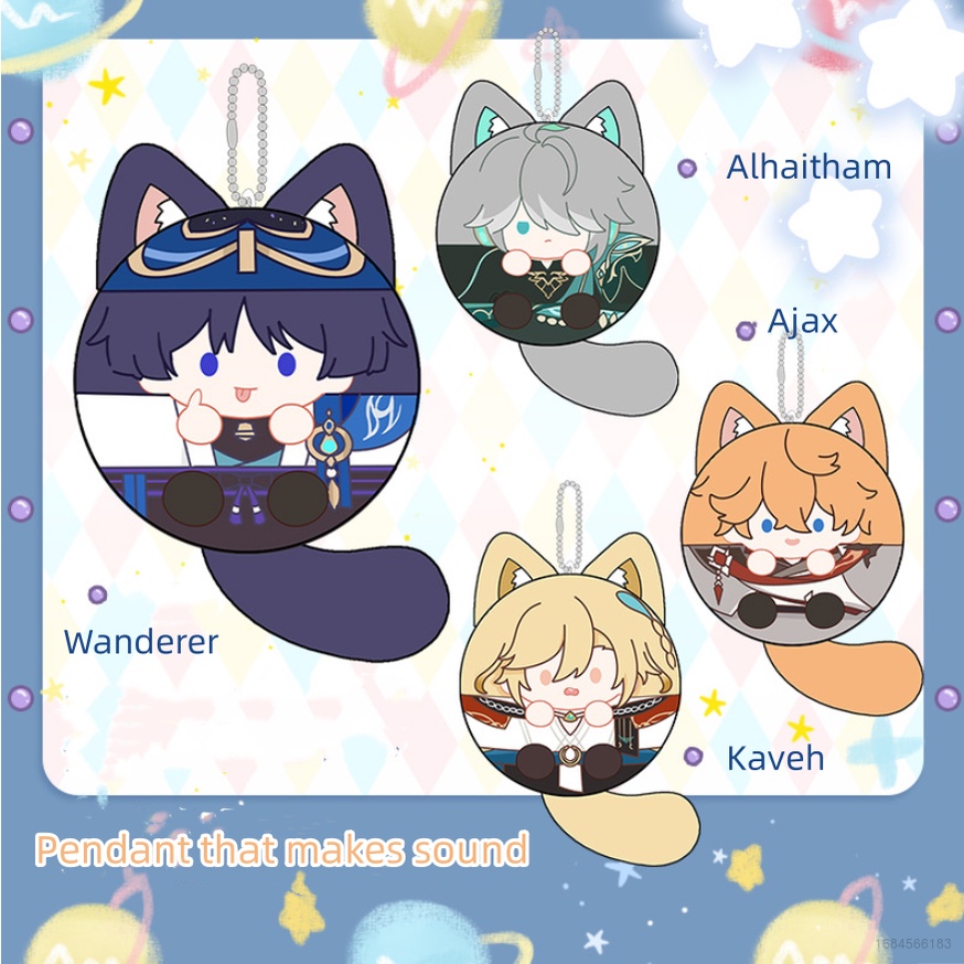 Ellen Genshin Va Chạm Wander Kaveh Nhồi Bông Móc Khóa Hoạt Hình Anime ...