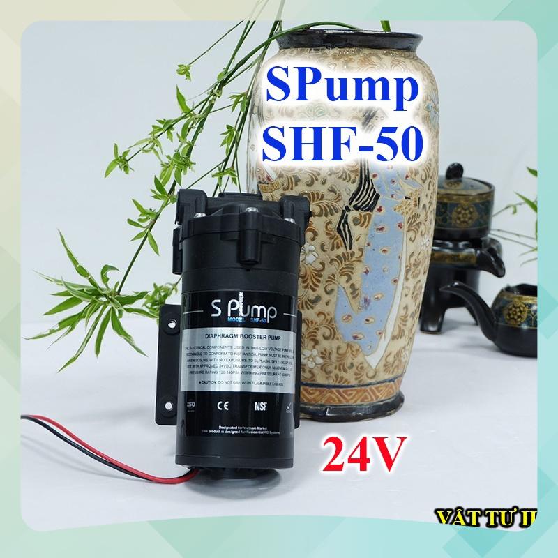 Bơm máy lọc nước 24V Spump SHF-50, Bơm hút sâu tăng áp máy phun sương ...
