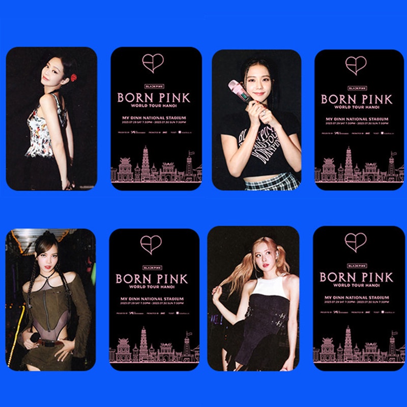 4 Cái / bộ BP World Tour Hà Nội Việt Nam Photocards Jennie Jisoo Lisa ...