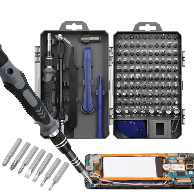 Bộ tua vít đa năng mini 115 chi tiết sửa điện thoại máy tính vặn ốc vít ...