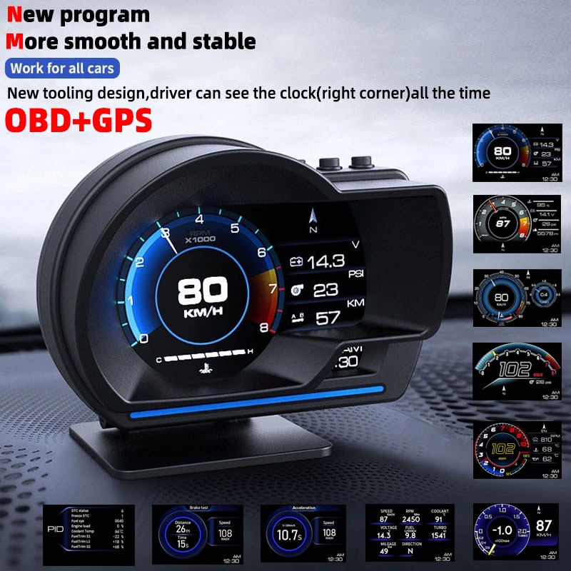 Thiết Bị Kiểm Tra Tốc Độ Xe Hơi P6 GPS OBD2 Hud | Shopee Việt Nam