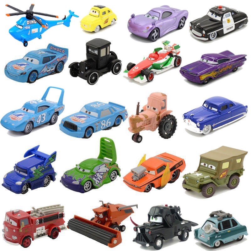 Pixar Cars 2 Nhân Vật Hoạt Hình Lightning McQueen The Kings Dinoco Bộ ...