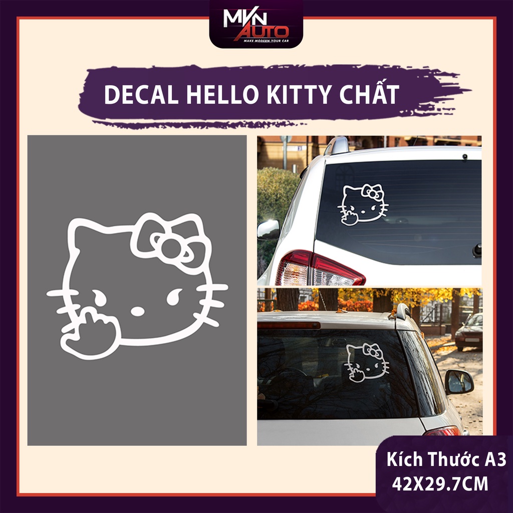Decal Hình Mèo Cool Ngầu, Logo Trang Trí Dán Xe Ô Tô - MVN AUTO ...