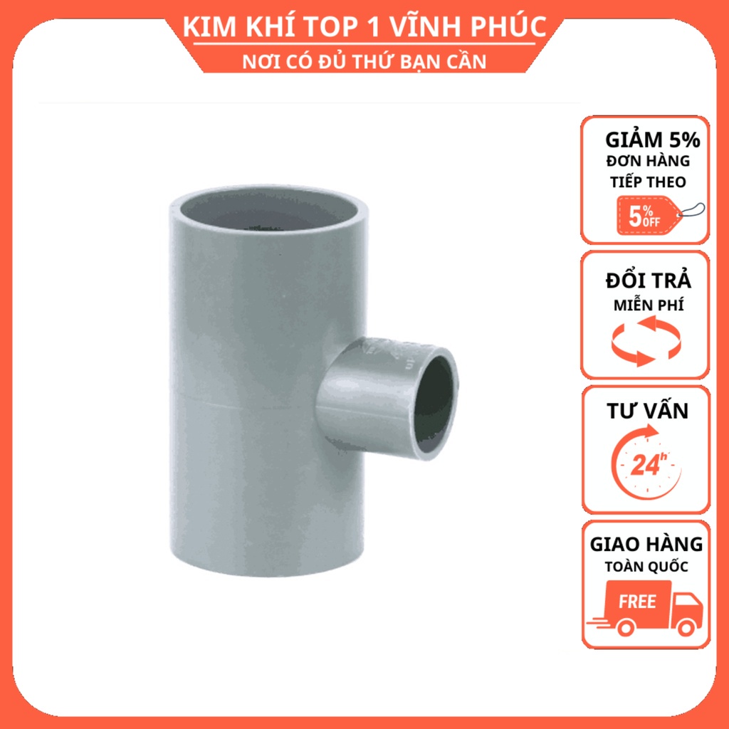 TÊ THU 34/ BA CHẠC 90° CHUYỂN BẬC SIZE 34 MM- PVC NHỰA TIỀN PHONG PN10 ...