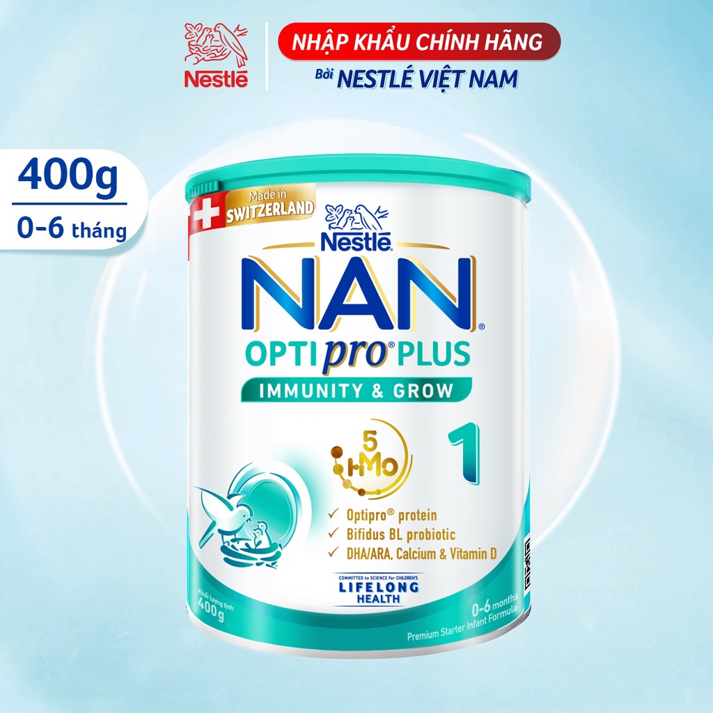 Sữa Bột Nestle NAN OPTIPRO Plus 1 HM-O Lon 400g [HSD 2025][mẫu mới ...