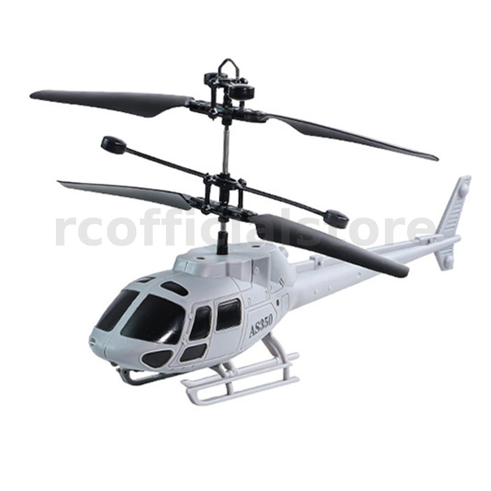 Grey interactive hover fighter helicopter toy advanced sensor ...
