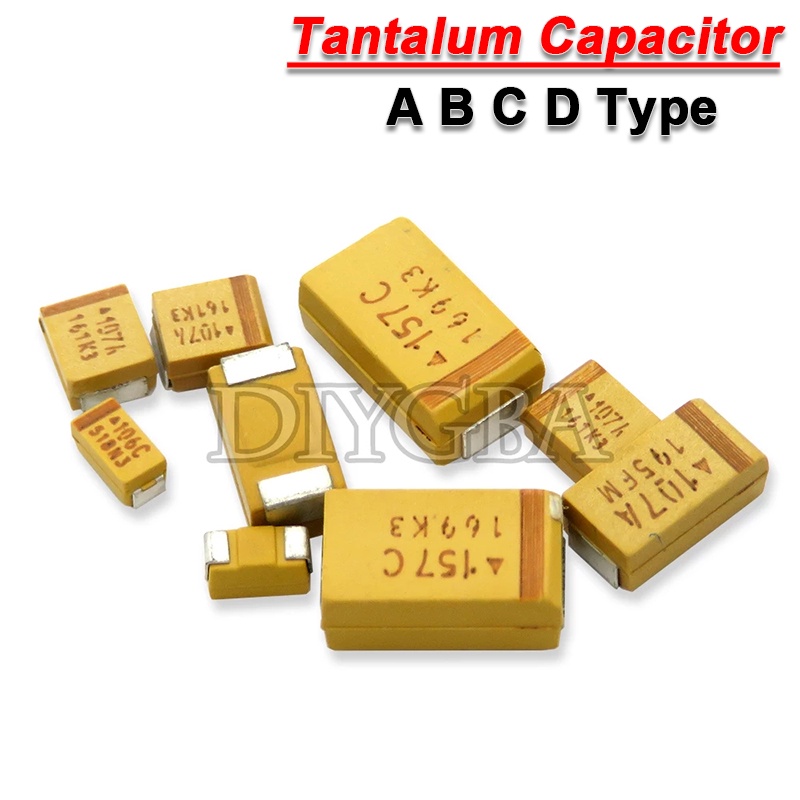 10 cái tụ tantali loại c d 100uf 150uf 220uf 330uf 470uf 680uf 6v 6.3v ...
