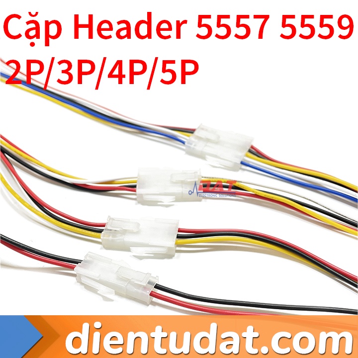 Cặp Dây Cáp Header 5557 5559 Đầu Nối Đực - Cái 4.2mm Hàng Đơn 2P 3P 4P 5P 30cm | Shopee Việt Nam