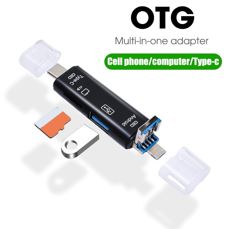 Đầu Đọc Thẻ Nhớ OTG USB 2.0 / Type-C / Micro USB / TF Đa Năng 5 Trong 1 | Shopee Việt Nam