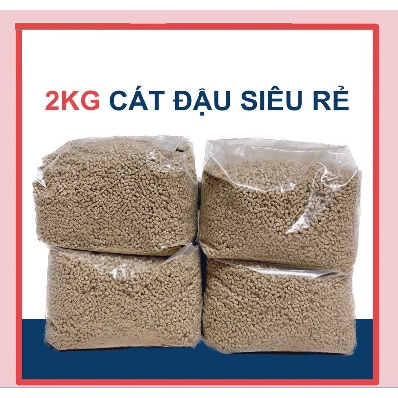 [Giá hủy diệt] Cát Đậu Nành Hữu Cơ Không mùi | 2KG 5L | Cát tofu không bụi, vón hút, khử mùi ...