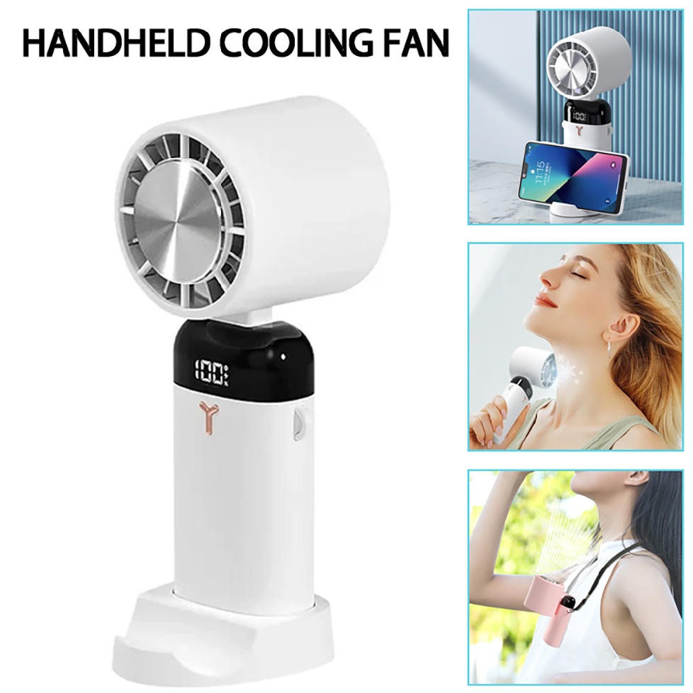 Portable Handheld Fan Mini Personal Desk Fan with Semiconductor Cooling ...