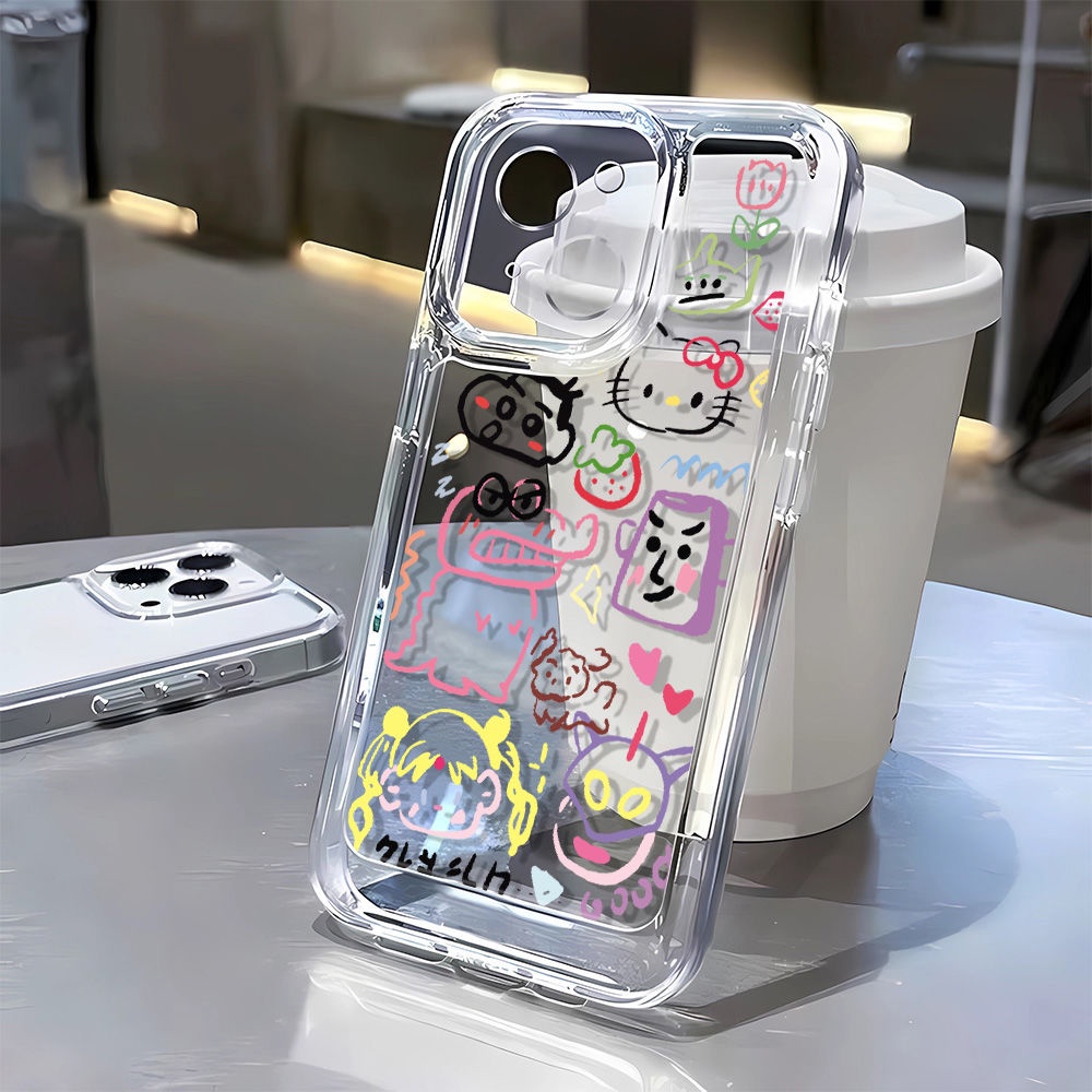 Ốp Điện Thoại Mềm Họa Tiết Graffiti Hoạt Hình Cho Iphone 13 14Promax 11 ...