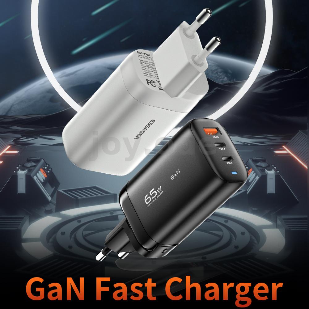 Củ Sạc Nhanh Essager 65W 3 Cổng USB PD 2Type-C + USB-A PD3.0 QC3.0 ...