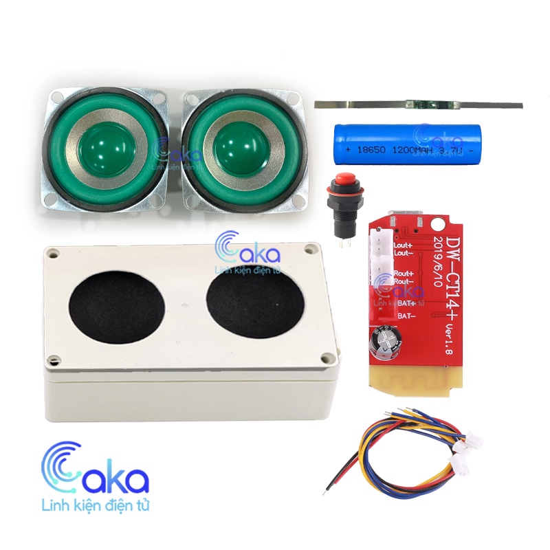 Combo Bộ linh kiện chế loa Bluetooth 4R 5W tự làm đầy đủ phụ kiện DIY | Shopee Việt Nam