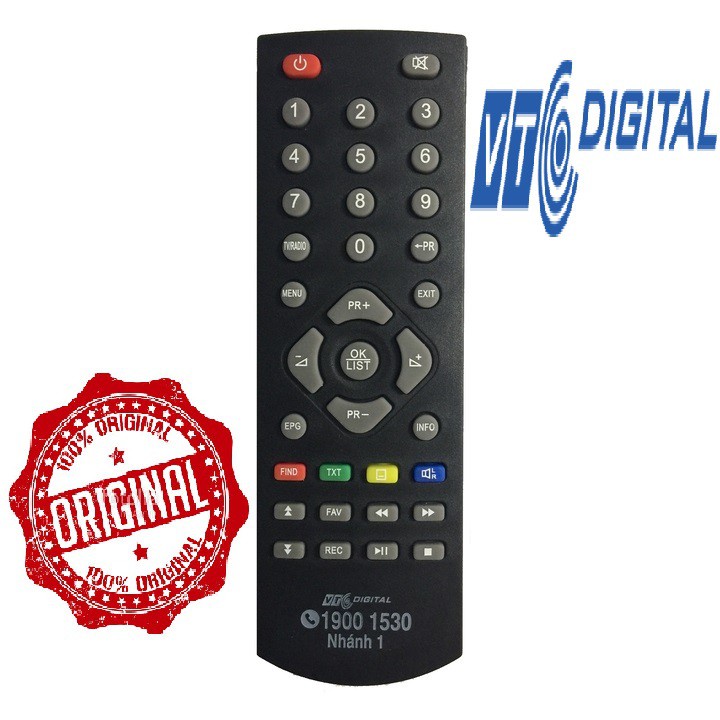 Remote điều khiển đầu thu VTC kỹ thuật số KTS | Shopee Việt Nam