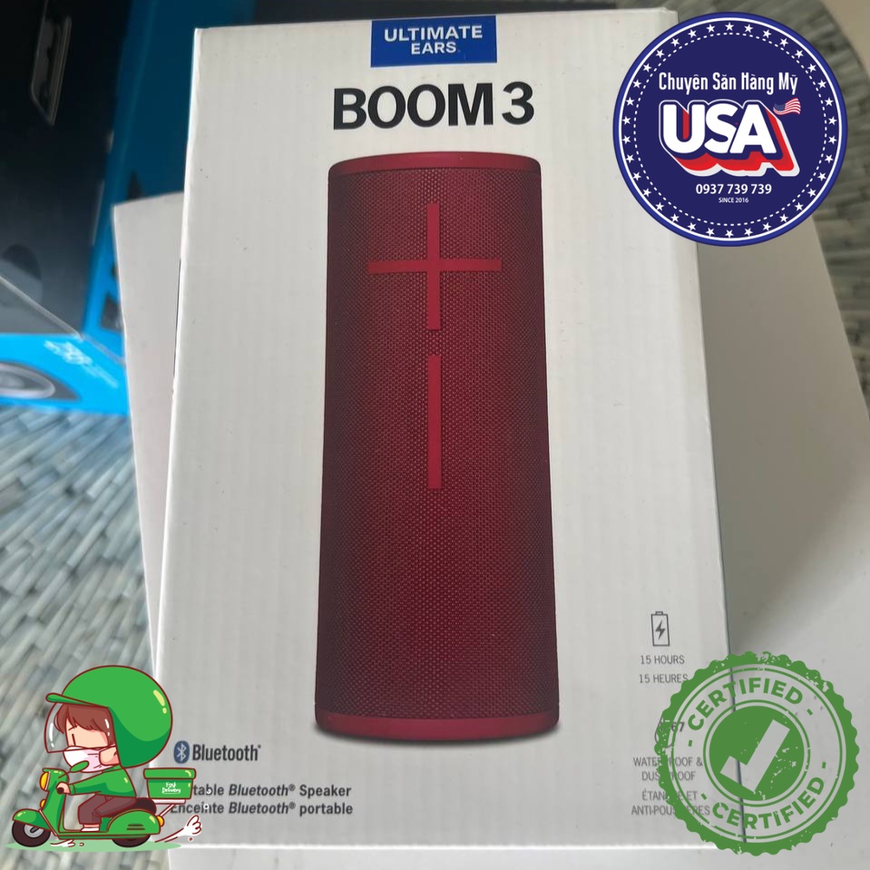 Loa Bluetooth Ultimate Ears Boom 3 Kháng nước MÀU ĐỎ - Hàng Chính Hãng ...