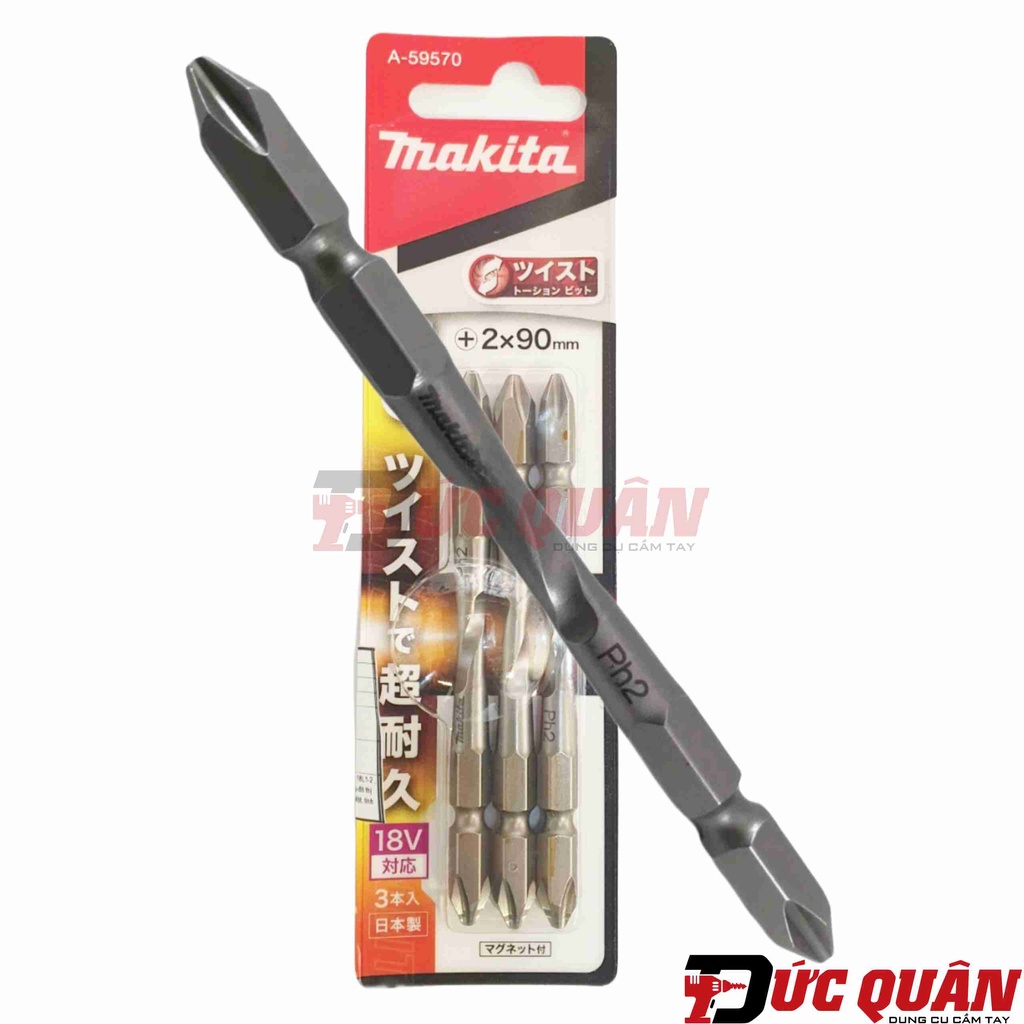 Mũi vít bake 2 đầu Ph2x90mm Makita A-59570 ( 1 cái ) | Shopee Việt Nam