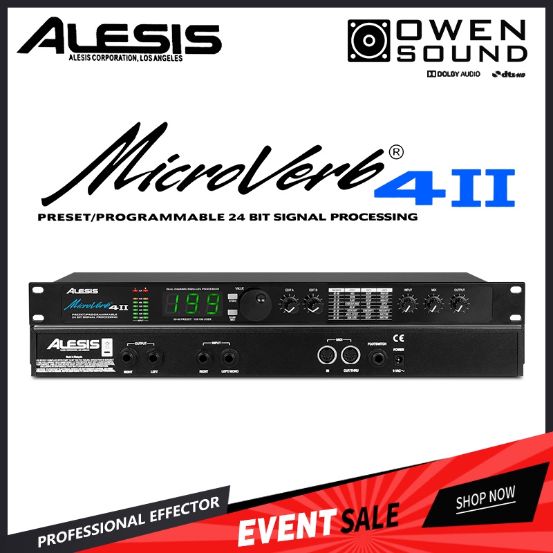 vang số Alesis Microvevb4 Ⅱ vang cơ có reverb 4 Thiết bị trộn đoạn cung cấp 100 ngưỡng và 100 ...