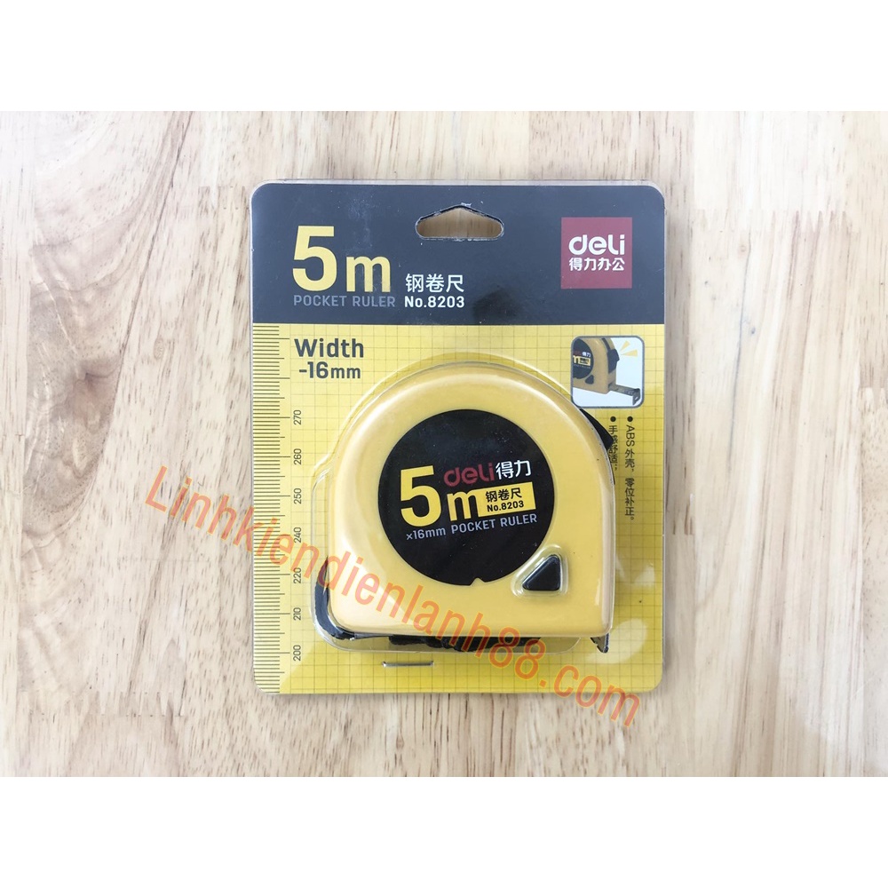 Thước đo dây rút Deli 5 mét mới chính hãng ! | Shopee Việt Nam